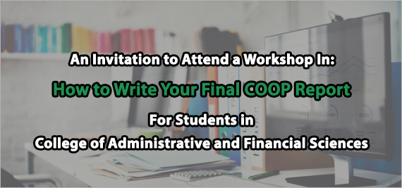 How to write your final COOP report